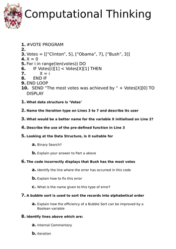 Gcse And Igcse Computer Science Revision Materials Teaching Resources