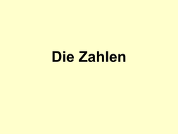 Die Zahlen 1 - 20 | Teaching Resources