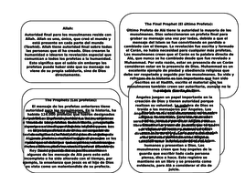Risalah and Prophethood in Islam - Lesson (GCSE AQA) plus EAL Spanish ...