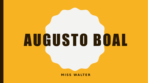 An introduction to Boal | Teaching Resources