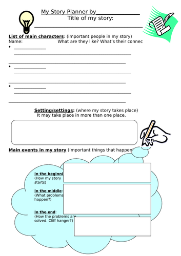 Story Planning Sheets | Teaching Resources