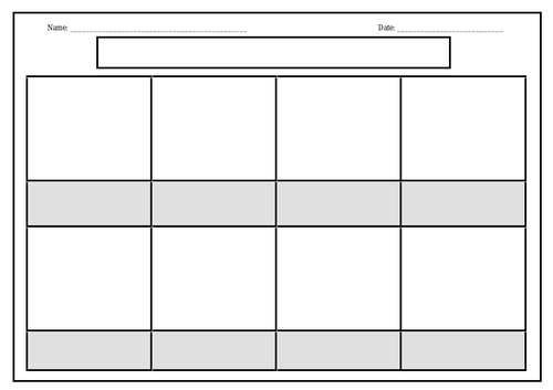 9 Storyboard Template Sheets | Teaching Resources