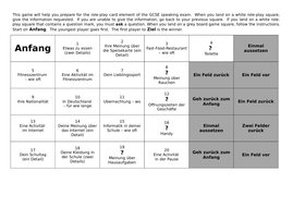 AQA GCSE GERMAN ROLEPLAY BOARD GAME | Teaching Resources