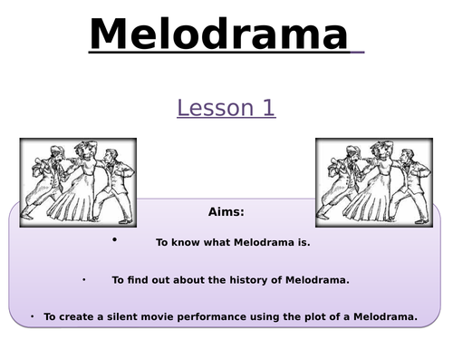 KS3 Melodrama Unit of Work | Teaching Resources