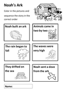 Noah's Ark Story Sequencing Activity | Teaching Resources