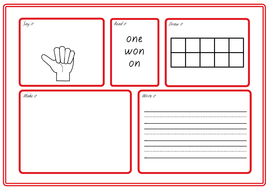 Number Mats 0-10 Say, Read, Draw, Make, Write it | Teaching Resources