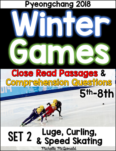 Winter Games 2018: Reading Passages & Comprehension Questions (set 2 ...