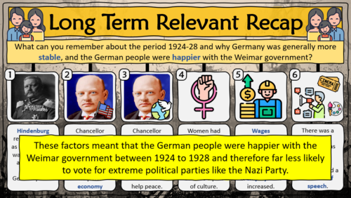 Nazi Party Support & Mein Kampf 1924-28 - Weimar & Nazi Germany - GCSE ...