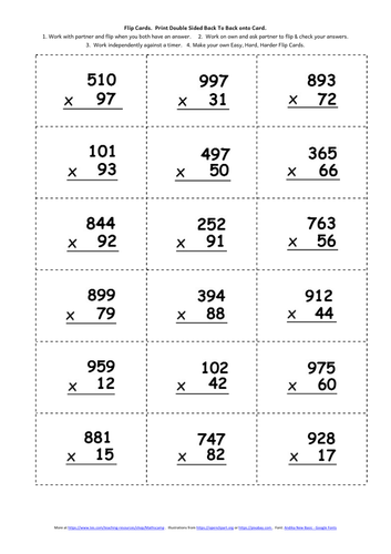 Multiplication Year 5 Written Multiplication 3-digits x 2-digits ...