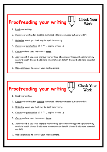 Proofreading Worksheets | Teaching Resources