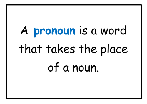 Pronouns - Activity, Word Mat and Poster | Teaching Resources