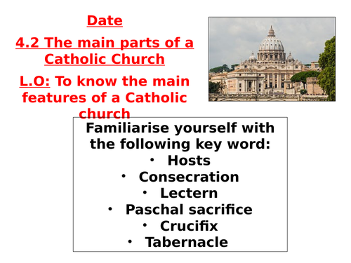 AQA B GCSE - 4.2 - The main parts of the Catholic Church | Teaching Resources