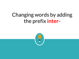 The Prefix inter- | Teaching Resources