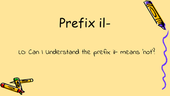 Prefix il- | Teaching Resources