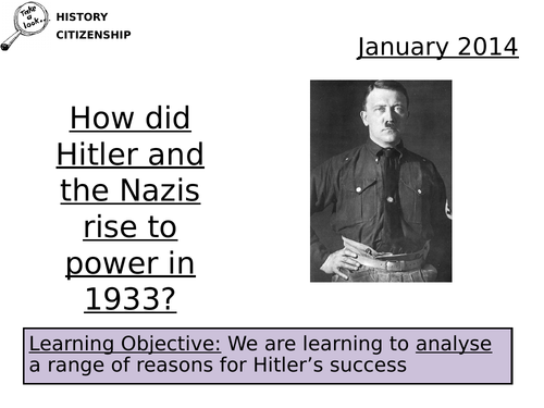 Why did people vote for Hitler? | Teaching Resources