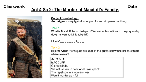 Macbeth Act 4 Sc 2 | Teaching Resources