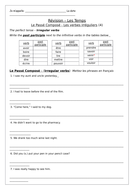 GCSE FRENCH TENSES - REVISION - WORKSHEETS | Teaching Resources