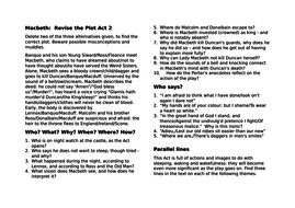 AQA Macbeth Revision Activity Booklet | Teaching Resources