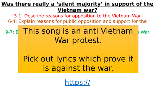 Vietnam War paper 3 Edexcel 9-1 GCSE History scheme of work and ...