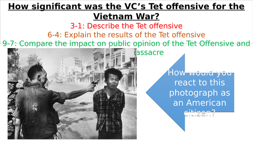 Vietnam War paper 3 Edexcel 9-1 GCSE History scheme of work and ...