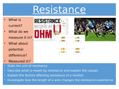Resistance KS3 | Teaching Resources