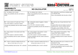Simple Probability (Classwork or Homework) | Teaching Resources