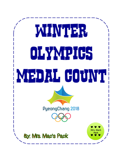 Winter Olympic Medal Count Data Catcher | Teaching Resources