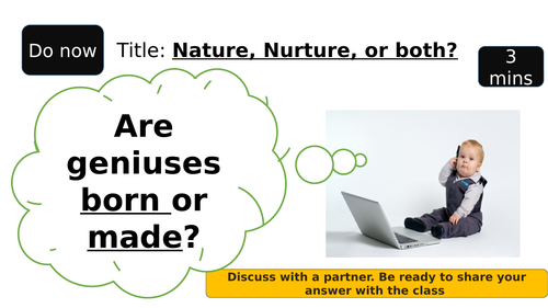 GCSE HEALTH AND SOCIAL CARE- NATURE Vs NURTURE | Teaching Resources