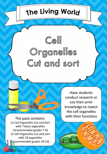 Cell Organelles Cut and Sort | Teaching Resources