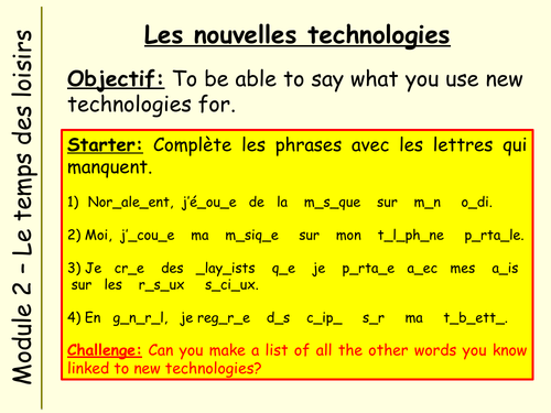 New GCSE French - Module 1 - Le sport, le cinéma, la technologie ...