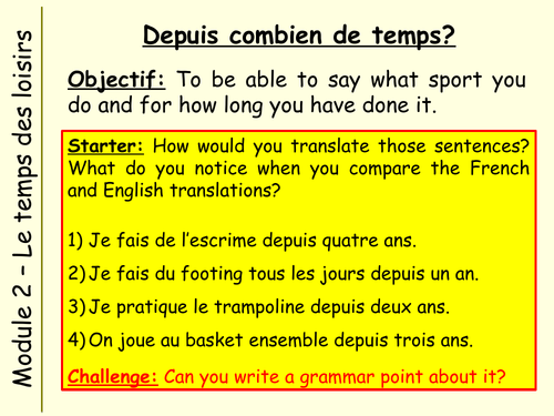 New GCSE French - Module 1 - Le sport, le cinéma, la technologie ...