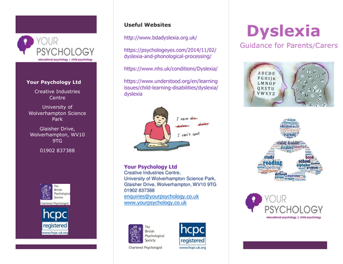 Dyslexia Parent/Carer Information Leaflet | Teaching Resources