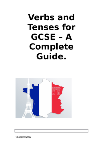 French GCSE (9 - 1) Tenses Revision Sheets and/or Booklet. | Teaching ...
