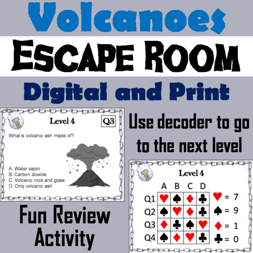 Volcanoes: Science Escape Room | Teaching Resources