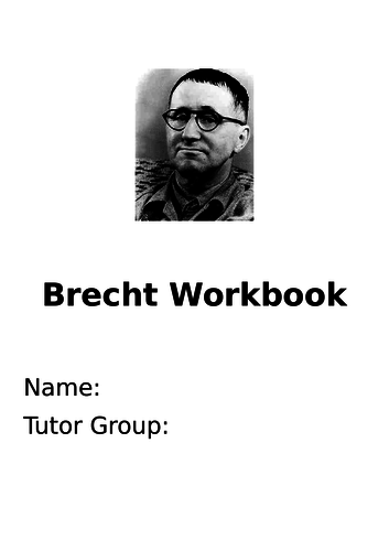 Bertolt Brecht Workbook | Teaching Resources