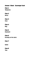 School Scavenger Hunt Game - Educational treasure hunt | Teaching Resources