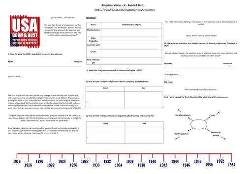 BBC American Voices - Ep2. Boom and Bust - Supporting Worksheet ...