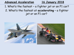 New GCSE (9-1) v2-u2=2a x d Complete lesson with worksheets and answers (v2 = u2 + 2as ...