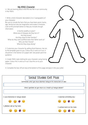 Introduction to WW2 - Glasgow in 1930's | Teaching Resources