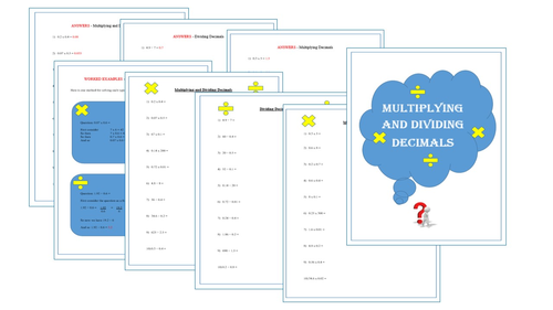 Multiplying and Dividing Decimals | Teaching Resources
