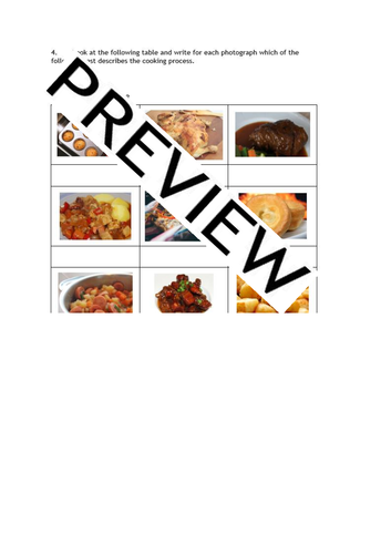 Food Preparation cooker cooking methods equipment | Teaching Resources