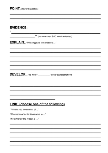 Lady Macbeth Analysis observation lesson, essay writing preparation AQA ...