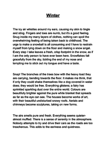 Creative writing lesson observation practice for AQA English Language ...