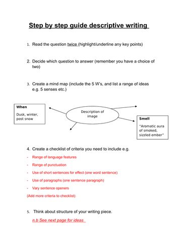 Creative writing lesson observation practice for AQA English Language ...