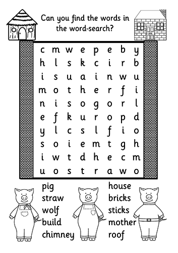 The Three Little Pigs story pack- traditional tales | Teaching Resources