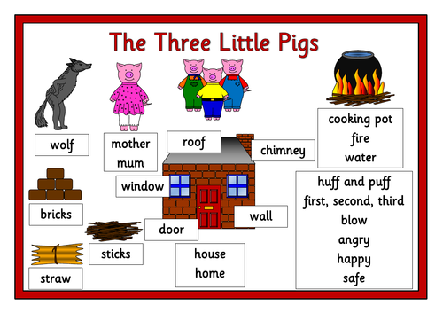 The Three Little Pigs story pack- traditional tales | Teaching Resources