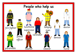 PEOPLE WHO HELP US topic pack- school, emergency services, fire ...