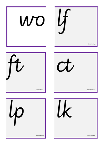 Final Consonant Blends Cluster Activities Flash cards Worksheets Game ...