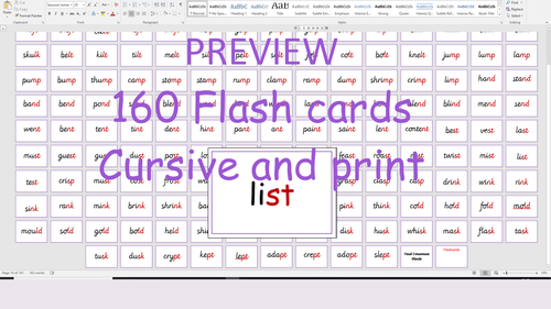 Final Consonant Blends Cluster Activities Flash cards Worksheets Game ...