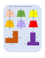 Area of 2D shapes | Teaching Resources